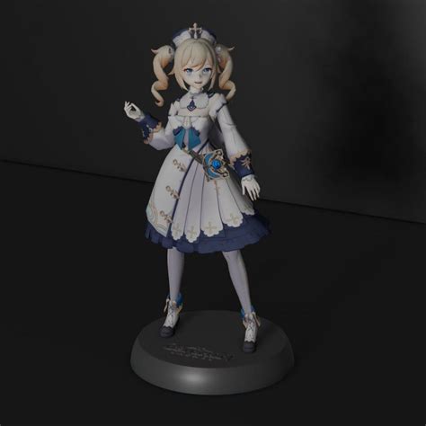 原神 芭芭拉3d打印模型原神 芭芭拉3d打印模型stl下载动漫游戏3d打印模型 Enjoying3d打印模型网