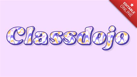 Classdojo Retro Groovy Swirl Text Effect Generator