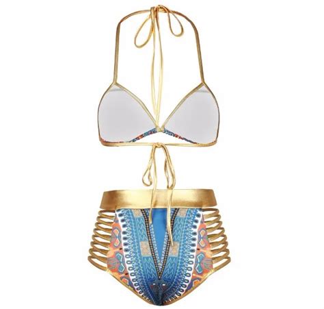 Womens Swimwear Explosion Bandage Bikini Sexy Halter Triangle Split