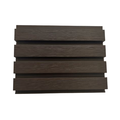 Free Sample Slatted Cladding Board Walnut Artificial Living
