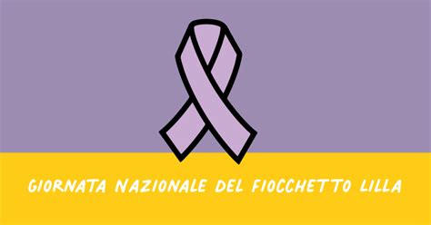 Giornata Nazionale Del Fiocchetto Lilla La Speseria