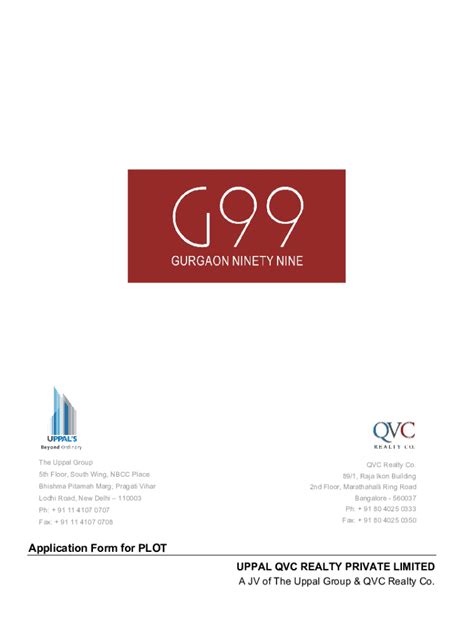 Fillable Online G99 Application Formfirst Avenue Fax Email Print Pdffiller