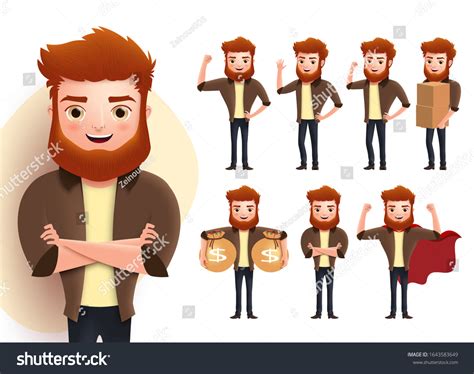 Man Vector Character Set Male Characters Stock Vector Royalty Free 1643583649 Shutterstock
