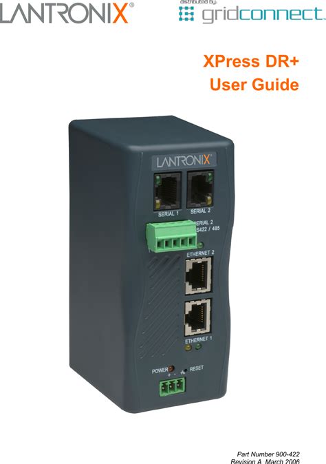 Lantronix Users Manual Xpress Dr User Guide