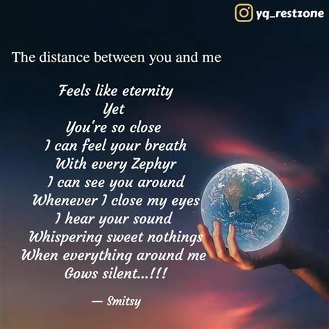 Feels Like Eternity Yet Quotes Writings By Smitha Menon Yourquote