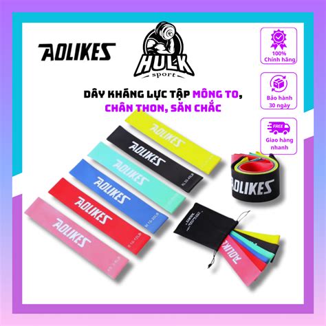 Bộ 6 Dây Kháng Lực Dây Miniband Tập Gym Tập Mông To Tròn Co Giãn