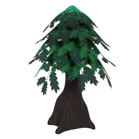 Cartoon Tree 3d Object 34722660 Png