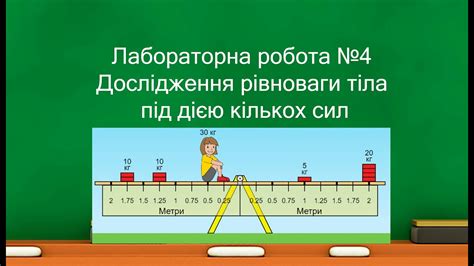 Лабораторна робота №4 Дослідження рівноваги тіла під дією кількох сил