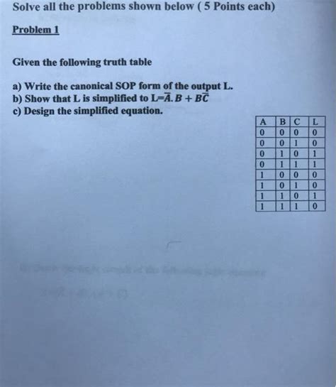solved solve all the problems shown below 5 points each