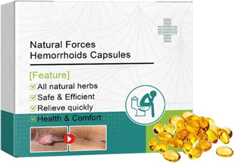 Natural Herbal Strength Hemorrhoid Capsules Hemorrhoid Treatment For