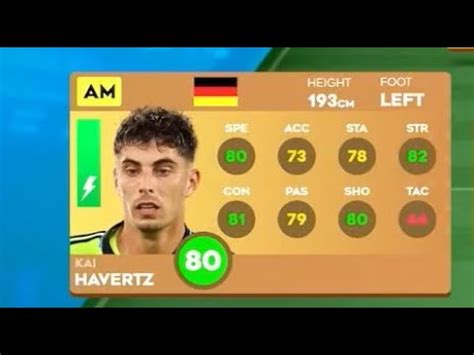 DLS Nâng cấp MAX Kai Havertz chỉ số YouTube