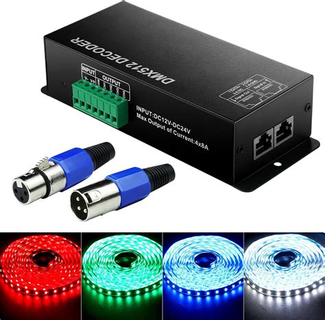 Amazon Com DMX Decoder Czgor 4 Channel Dimming Driver LED DMX512 Decoder With Digital Display