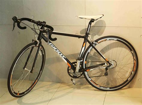 高雄收購二手捷安特捷安特 Giant Scr2 Scr 2 公路車 鋁合金車架 黑橘 二手腳踏車 06047 青蘋果 二手3c