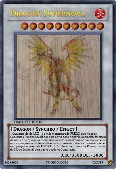 Dragón Supernova Wiki Yu Gi Oh X Duelist Fandom
