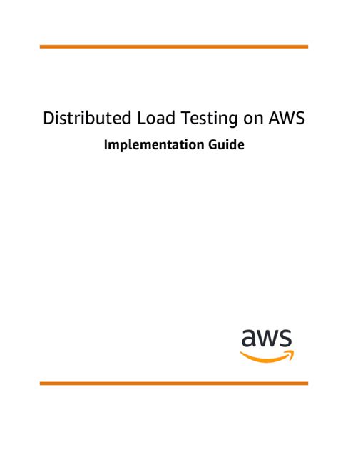 Fillable Online Distributed Load Testing On AWS Implementation Guide Fax Email Print PdfFiller