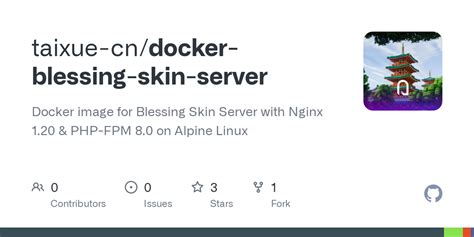 Github Taixue Cndocker Blessing Skin Server Docker Image For