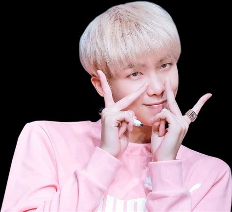 Download B T S Member Cute Pose Pink Sweater
