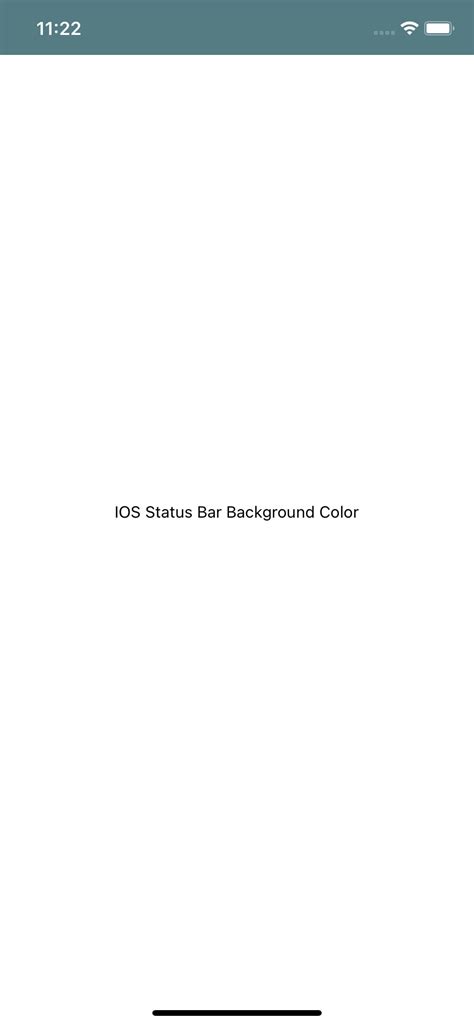 Github Ujjalkarrn Status Bar Ios Status Bar Background Color Native Support Since We Cannot