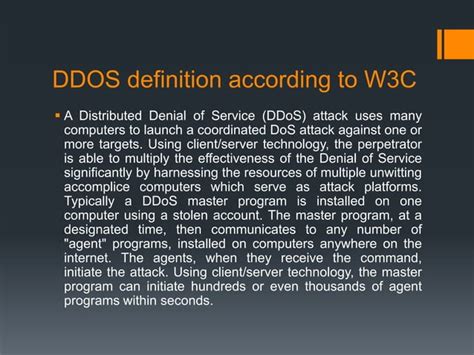 Denial Of Service Attack Pptx Computer Networking Computing