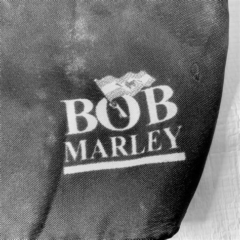 Rare Vtg 1993 Bob Marley Scarf Lightweight Black Whit Gem