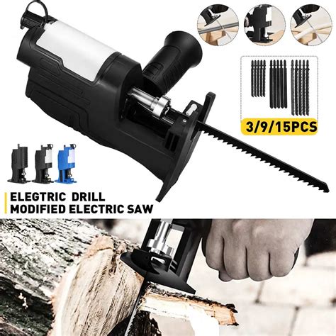Adaptador de sierra recíproca portátil taladro eléctrico modificado a