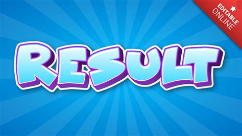 Result Text Effect Generator TextStudio