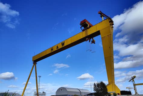 One Of Harland And Wolffs Famous Cranes Belfast Northern Ireland R