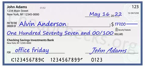 How To Write A Check For 177 Dollars Cheap Checks