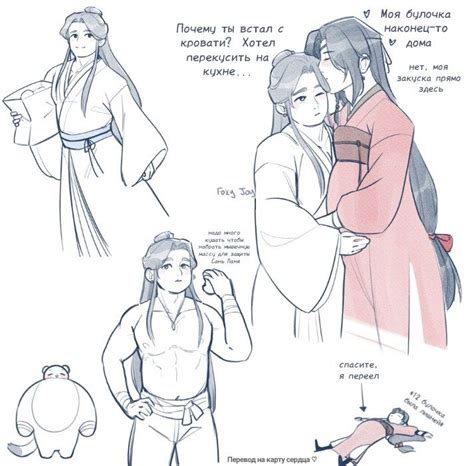 Перевод на карту сердца ♡ Благословление небожителей Хуаляни Tgcf