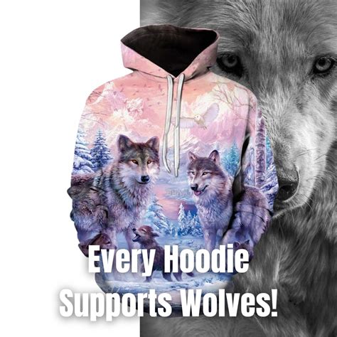 Wolf Mission Hoodie Every Hoodie Supports Wolves
