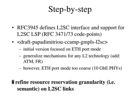 PPT Generalized MPLS RSVP TE Signaling For Layer LSPs PowerPoint Presentation ID