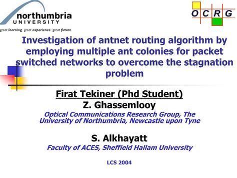 Ppt Investigation Of Antnet Routing Algorithm By Employing Multiple