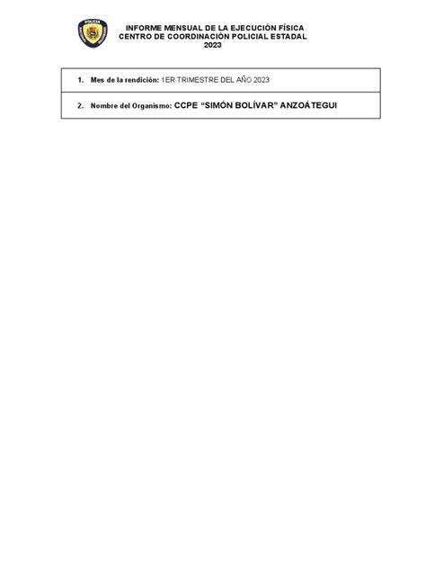 Formato Informe De Gestion Ccpe 1er Pdf