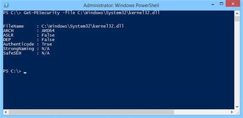 verifying aslr dep and safeseh with powershell r netsec