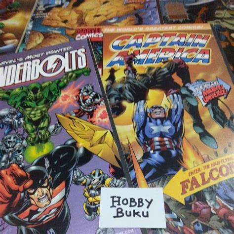 การ์ตูนซูเปอร์ฮีโร่นําเข้ากัปตันอเมริกา Fantastic Four X Men Thunderbolt Avengers Marvel