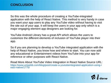 Ppt Create A Youtube Integrated Application Using React Native