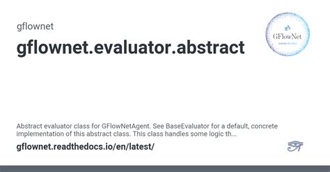 Gflownet Evaluator Abstract Gflownet Documentation