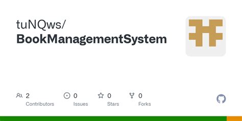 Github Tunqwsbookmanagementsystem