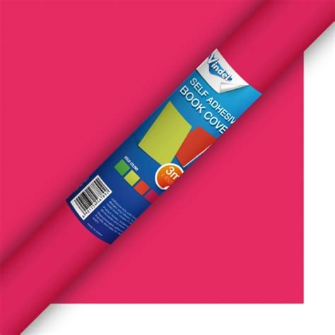 Self Adhesive Book Cover Neon Red