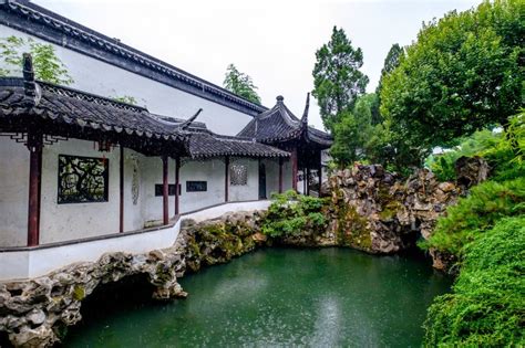 苏州旅游景点 狮子林内古色古香的风景图片 6 配图网