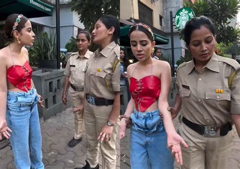 Urfi Javed Arrested By Mumbai Police Video Gone Viral उर्फी जावेद की