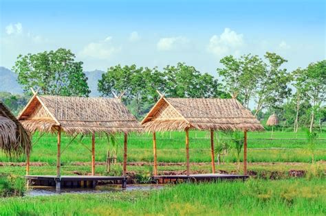 Premium Photo Built Structure On Field Against Sky