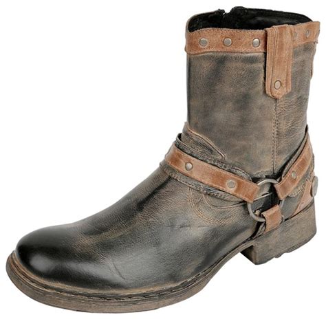Buty zimowe męskie skórzane casual jesienne na zamek