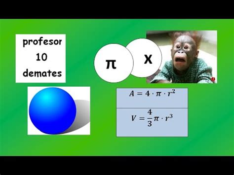 Área y Volumen de una ESFERA fórmulas y ejercicios resueltos YouTube