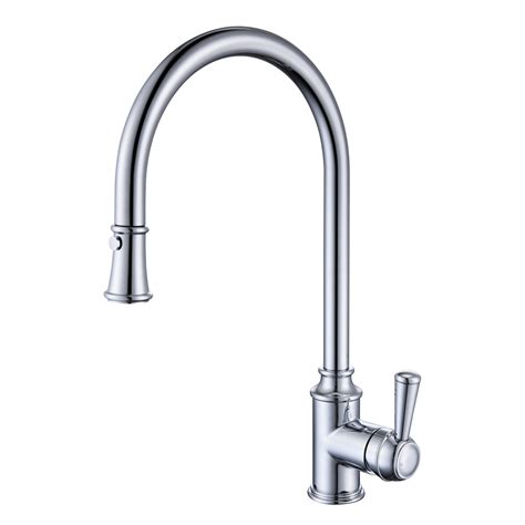 Evelyn Traditional Single Lever Pull Out Chrome Kitchen Mixer Tap