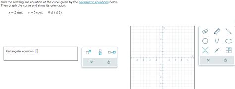Solved Find the rectangular equation of the curve given by | Chegg.com
