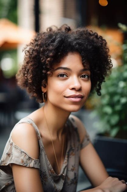 Premium Ai Image Cropped Shot Of An Attractive Young Woman Sitting