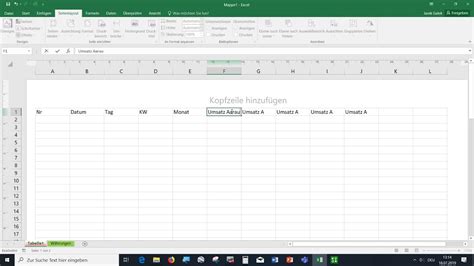 1 Excel Blatt Einrichten Tabelle Umbenennen Gruppieren Löschen Hot