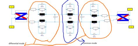 Emc How To Create Schematic Of Common Mode Choke That Reflect On Common Mode Differential