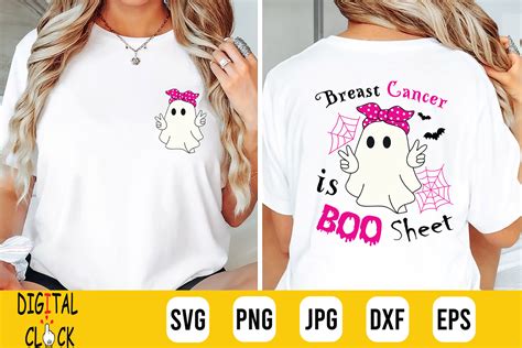 Halloween Breast Cancer Is Boo Sheet Graphic By Digital Click Store